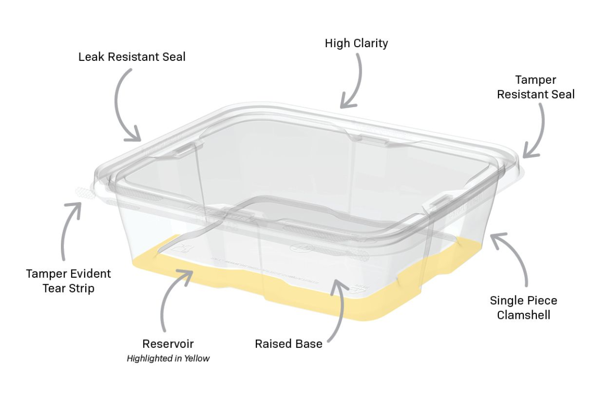 Plastic rectangle containers - Craft to Crumb